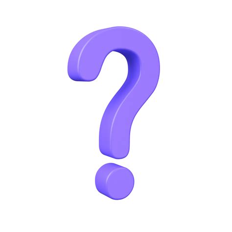 Ícono De Signo De Interrogación 3d Preguntando Por Respuestas 14301020 Png