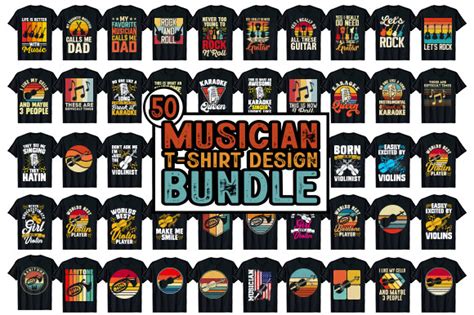 Music Musician T-shirt Designs Bundle Graphic by tee_expert · Creative Fabrica