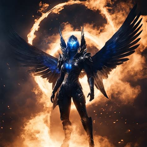 Premium Ai Image Heavenly Fallen Angel Ai Creative Angel Devil