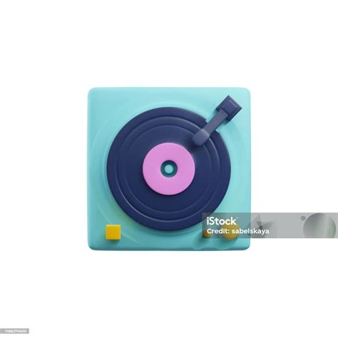 비닐 플레이어 또는 Dj 믹서 턴테이블 3d 사실적인 벡터 일러스트레이션이 분리되어 있습니다 음악에 대한 스톡 벡터 아트 및 기타 이미지 Istock