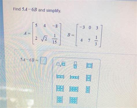 Solved A Give The Order Of The Matrix B Classify The