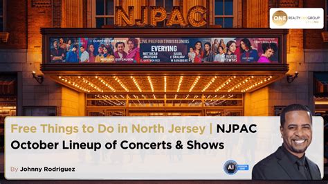 Free Things To Do In North Jersey Njpac October Lineup Of Concert
