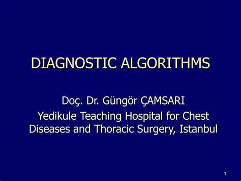 Ppt Diagnostic Algorithms Powerpoint Presentation Free Download Id
