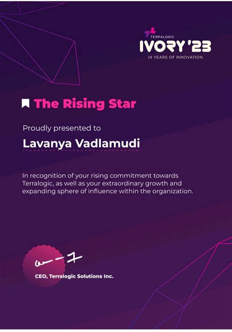 Lavanya Vadlamudi On Linkedin Risingstar Terralogic Irfan 12 Comments