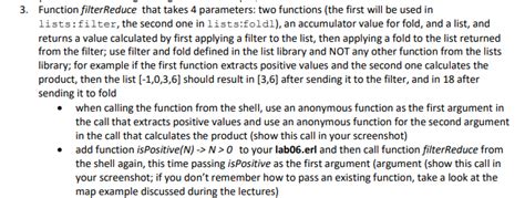 Solved Function Filter Reduce That Takes Parameters Chegg