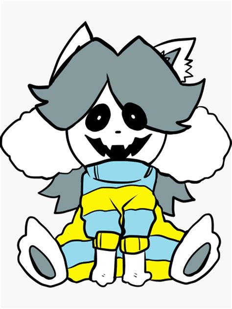 Horror Temmie Undertale Sticker For Sale By Isileliroggepii Redbubble
