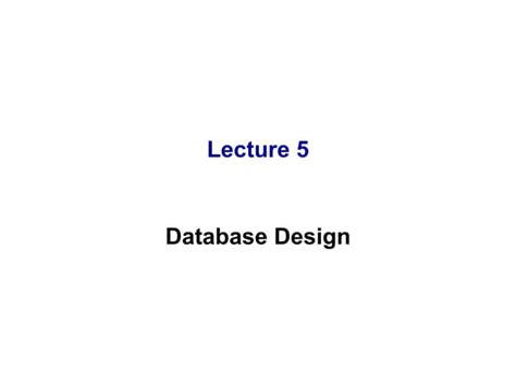 Database Development Life Cycle