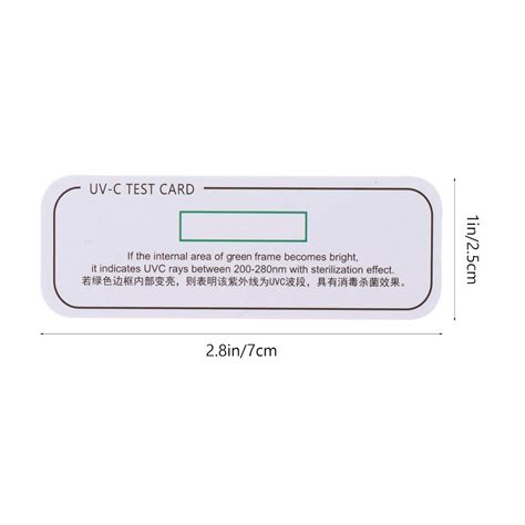 TEHAUX Test Strips Test Papers UV Discoloration Detection Cards UV Test Cards Multifunction