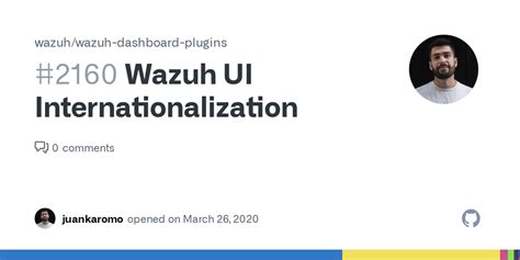 Wazuh Ui Internationalization · Issue 2160 · Wazuh Wazuh Dashboard Plugins · Github