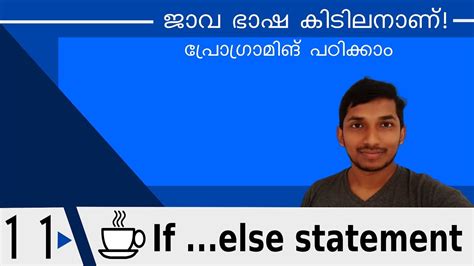 LearnJavaMalayalam If Else Statement Programming YouTube