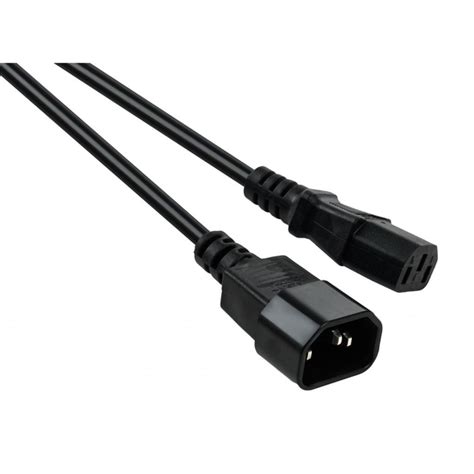 Кабель живлення C13 To C14 1 8m Vinga Vcpp5c13141 8bk фото отзывы характеристики в