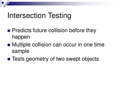 Ppt Collision Detection Powerpoint Presentation Free Download Id