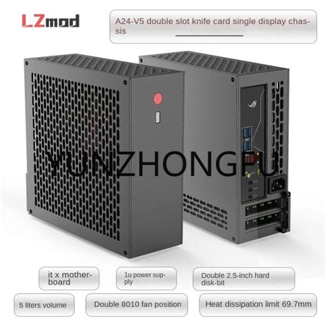 Trending Now Lzmod 5l Mini A24 V5 Dual Slot Single Display Chassis Double Sided Chamfer 1u