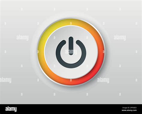 Shut Down Icon In Flat Style Energy Symbol Vector Illustration On Isolated Background Start