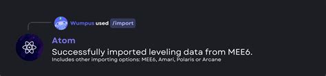 Atom 1 Discord Leveling Bot