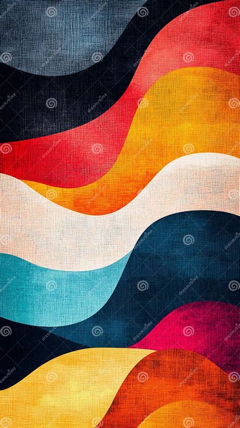 Colorful Abstract Waves Create A Vibrant And Dynamic Visual Experience In Modern Art Stock Image