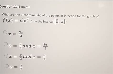 Solved Ruestion 11 1 ﻿pointwhat Are The X Coordinates