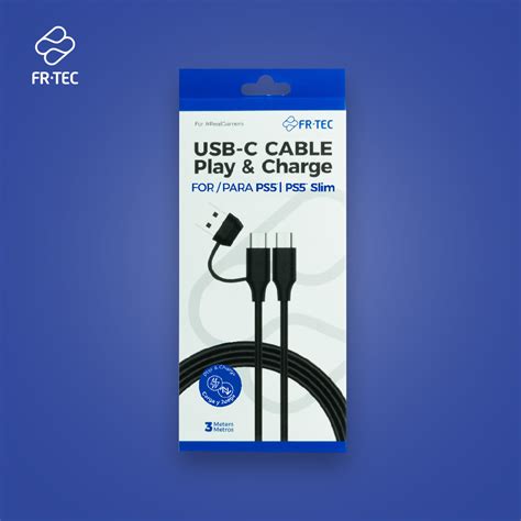 Fr Tec Ps5 Usb C Cable Play And Charge 3m Gamebreaker