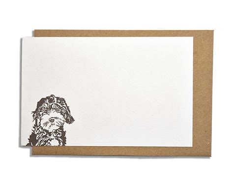 Set Of 10 Cockapoo Letterpress Correspondence Cards The Letter Arty