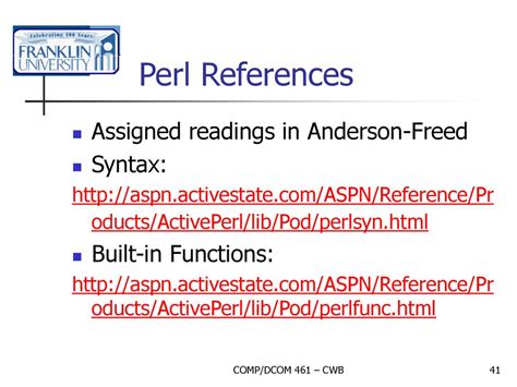 Perl Fundamentals Introduction To Perl As A Server Side Technology Ppt Download