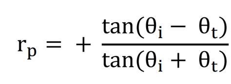 Solved Use Snells Law To Show That The Fresnel Equation Can