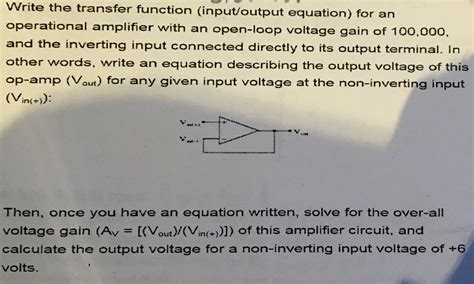 solved write the transfer function input output equation