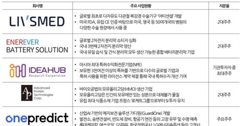 스톤브릿지벤처스 상장 예정 딥테크 포트폴리오 6개사 공개리브스메드·에너에버·아이디어허브 등