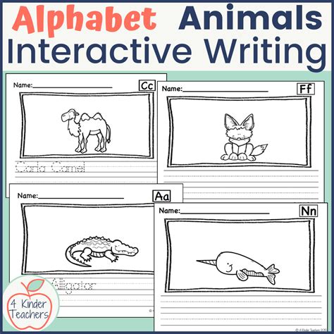 Interactive Writing Worksheets Kindergarten Writing Activity 4 Kinder Teachers