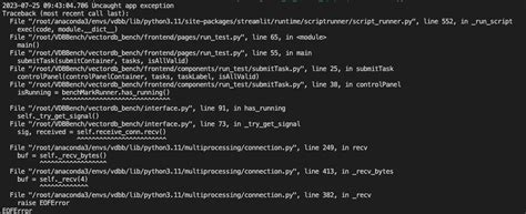 Could You Please Log More Detailed Error Info Issue Zilliztech VectorDBBench GitHub