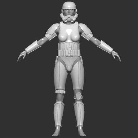 ♀️ Femtrooper Female Stormtrooper Armor Suit・ Stl File For 3d Printing