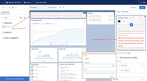 display an important notice messages in lightning experience sfdc