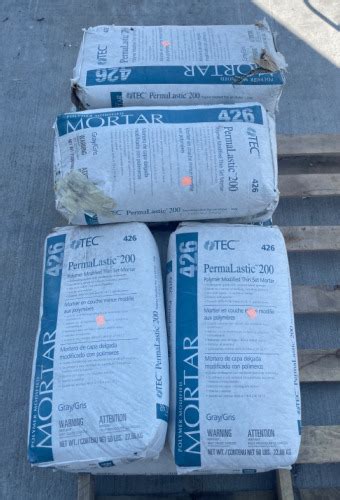 14 50lb Bags Of Permalastic Polymer Modified Thin Set Mortar
