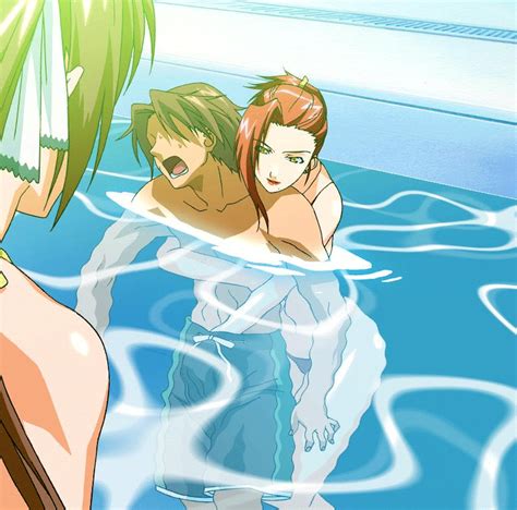 1boy 2girls Animated Animated  Bikini Brown Hair Erogos Femdom From