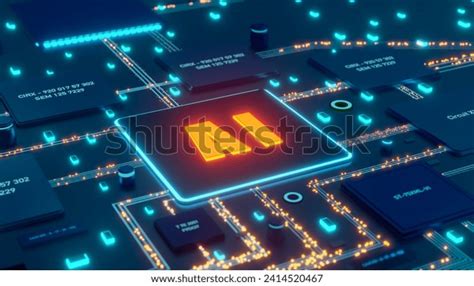 Artificial Intelligence Processing Unit Over 3 296 Royalty Free