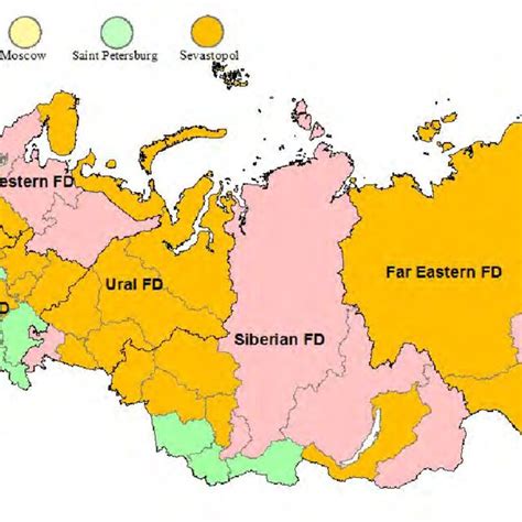 Rf Regions Distributed Into Clusters As Per Sanitary Epidemiological