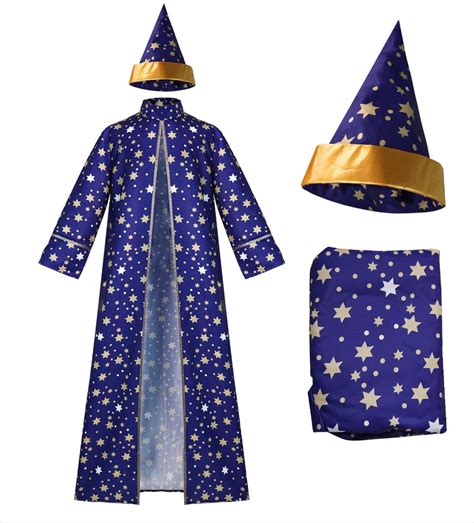 万圣节cosplay服装 演出服 魔法长袍 星月巫师cos服 阿里巴巴