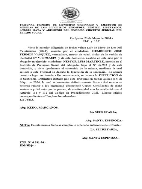 Divorcio Descargar Gratis Pdf Sentencia Ley Venezuela