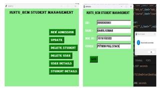 Babe Management System By Using Tkinter Mysql Crud Operation PPTX