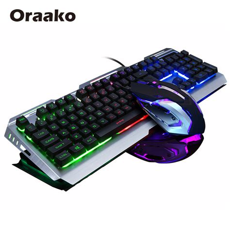 Professional Gamer Ergonomic USB Wired RGB Gaming Mouse And Keyboard Combo For Tablet Laptop TV
