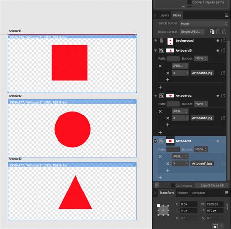 exporting multiple artboards in affinity designer desktop questions