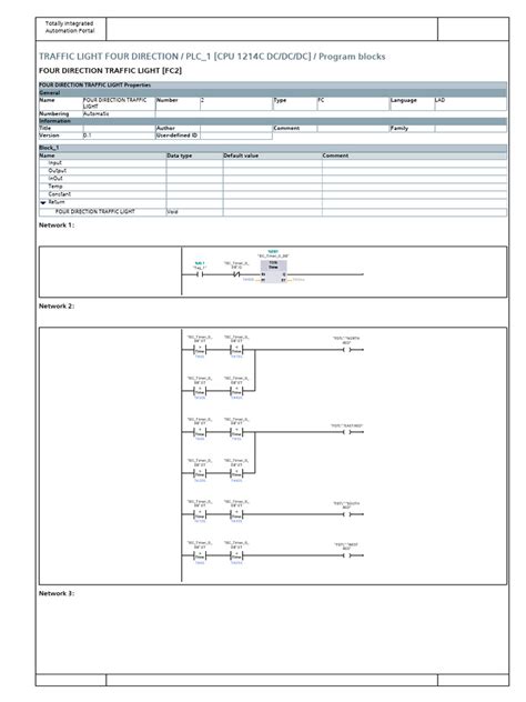 four directional traffic light using hmi screen pdf