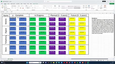 Agile Roadmap Plan Project Templates