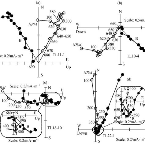 Representative Orthogonal Vector Projections Of Thermal Demagnetization