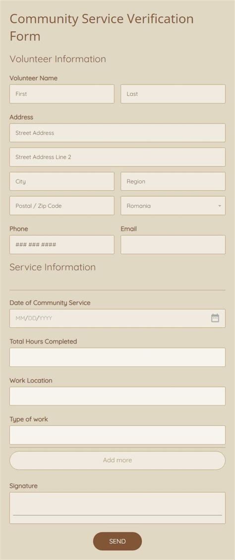 Free Enrollment Verification Form Template 123formbuilder