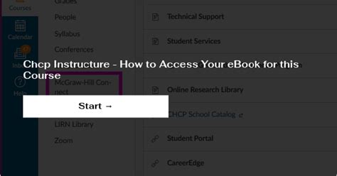 Chcp Instructure How To Access Your Ebook For This Course