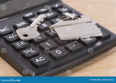 Home House Key And Calculator Keyboard Stock Photo Image Of Planning Costs