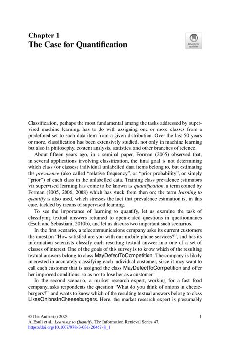 Pdf The Case For Quantification