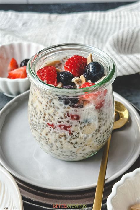 Vegan Overnight Oats With Chia Overnight Oats With Chia Yogurt Wnzcuj
