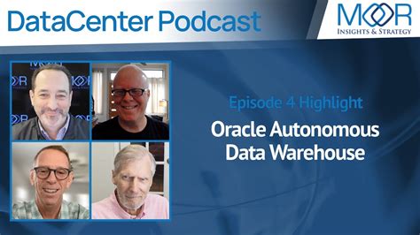 Oracle Autonomous Data Warehouse Episode 4 Datacenter Podcast Youtube