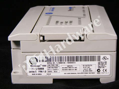PLC Hardware: Allen-Bradley 1761-L16BBB MicroLogix 1000 Controller ...